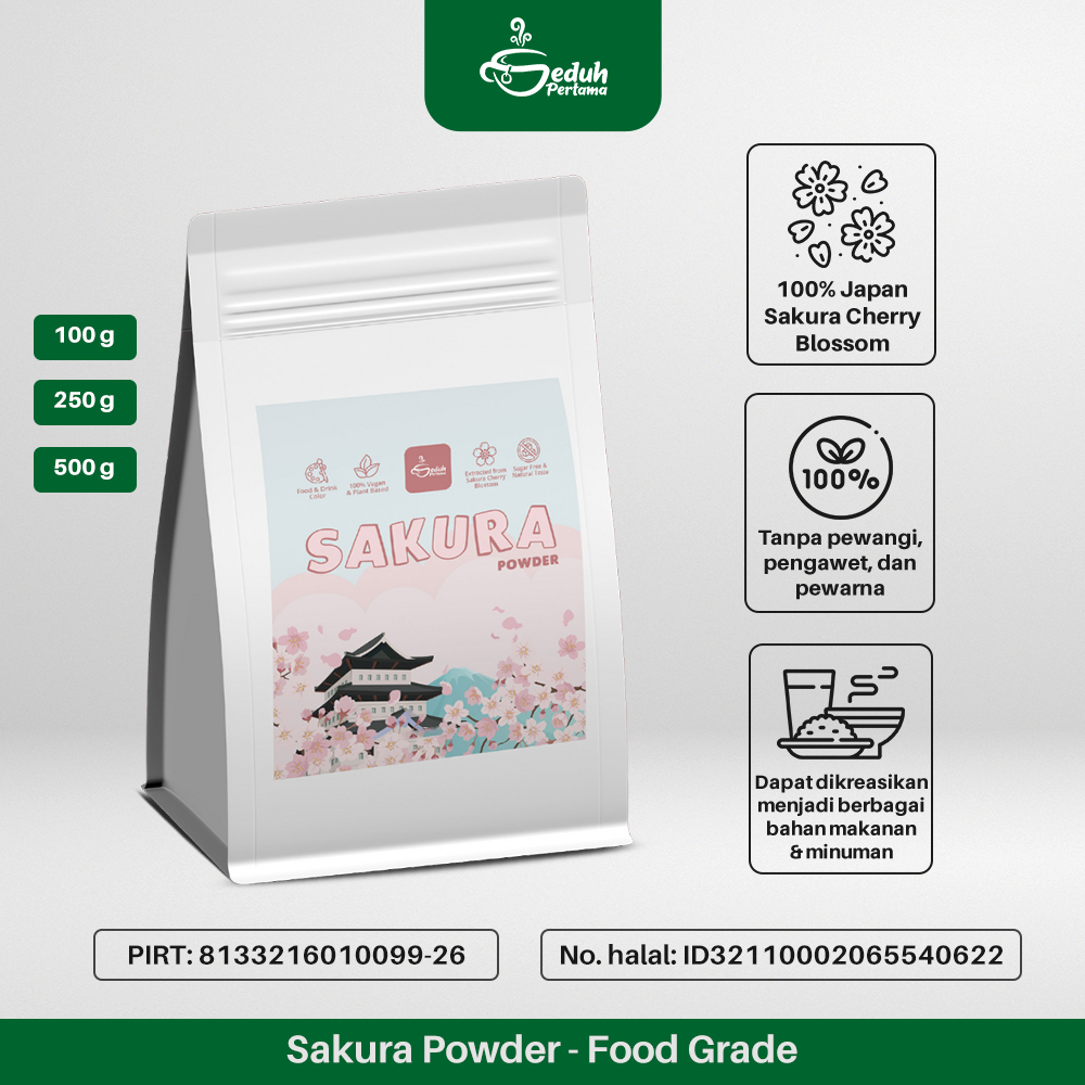 Jual Sakura Pure Extract Powder - Bubuk Bunga Sakura Asli Murni Food ...