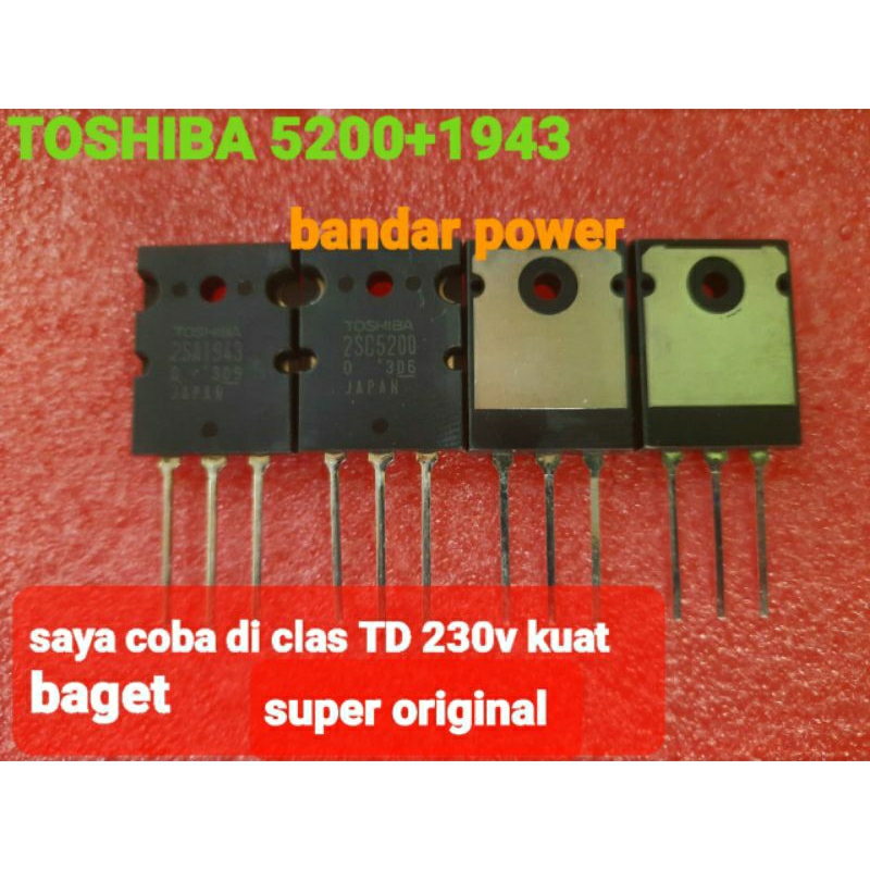 Jual Transistor 5200&1943 Toshiba original | Shopee Indonesia
