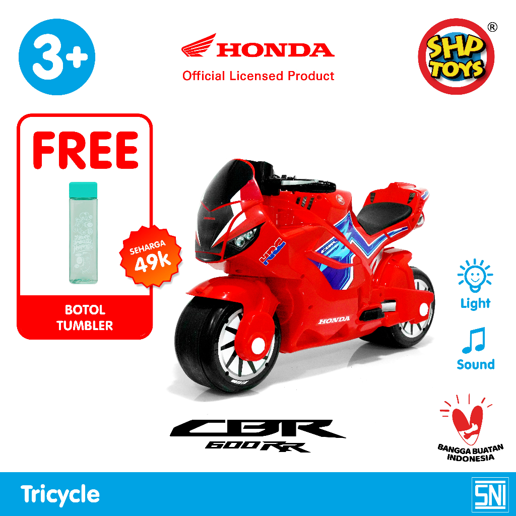 Jual SHP 557 Honda CBR 600RR SHP Toys Pre Balance Bike Ride On Toys ...