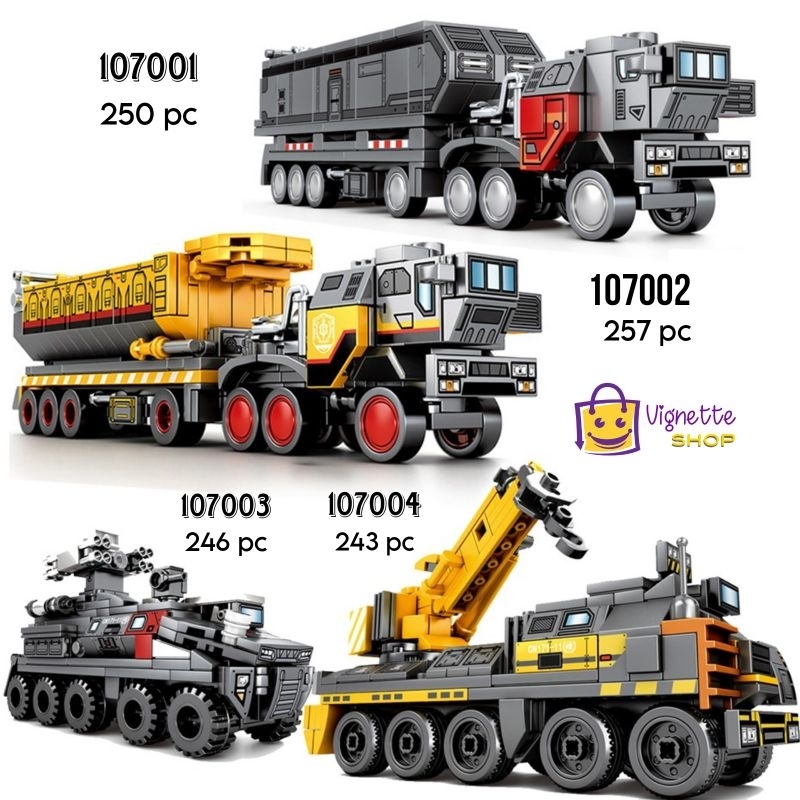 Jual Sembo Block Truck Truk Konstruksi Balok Susun Rakitan Anak ...