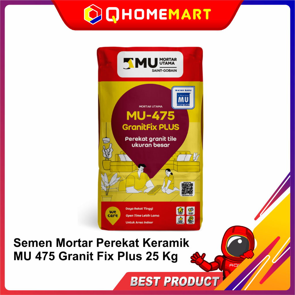 Jual Semen Mortar Perekat Keramik MU 475 Granit Fix Plus 25 Kg | Shopee ...