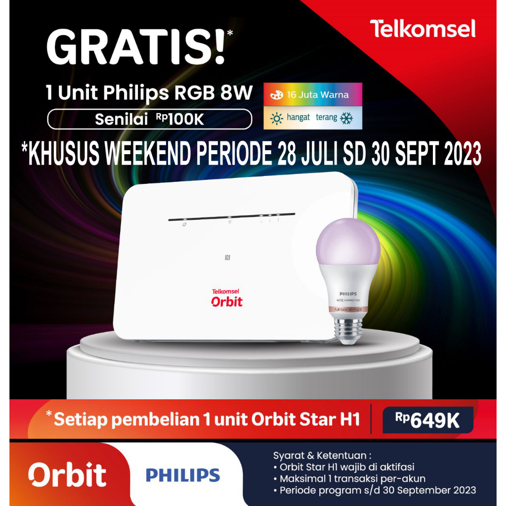 Jual Telkomsel Orbit Star G1 H1 A1 Lite Modem WiFi 4G High Speed Free 150GB | Shopee Indonesia