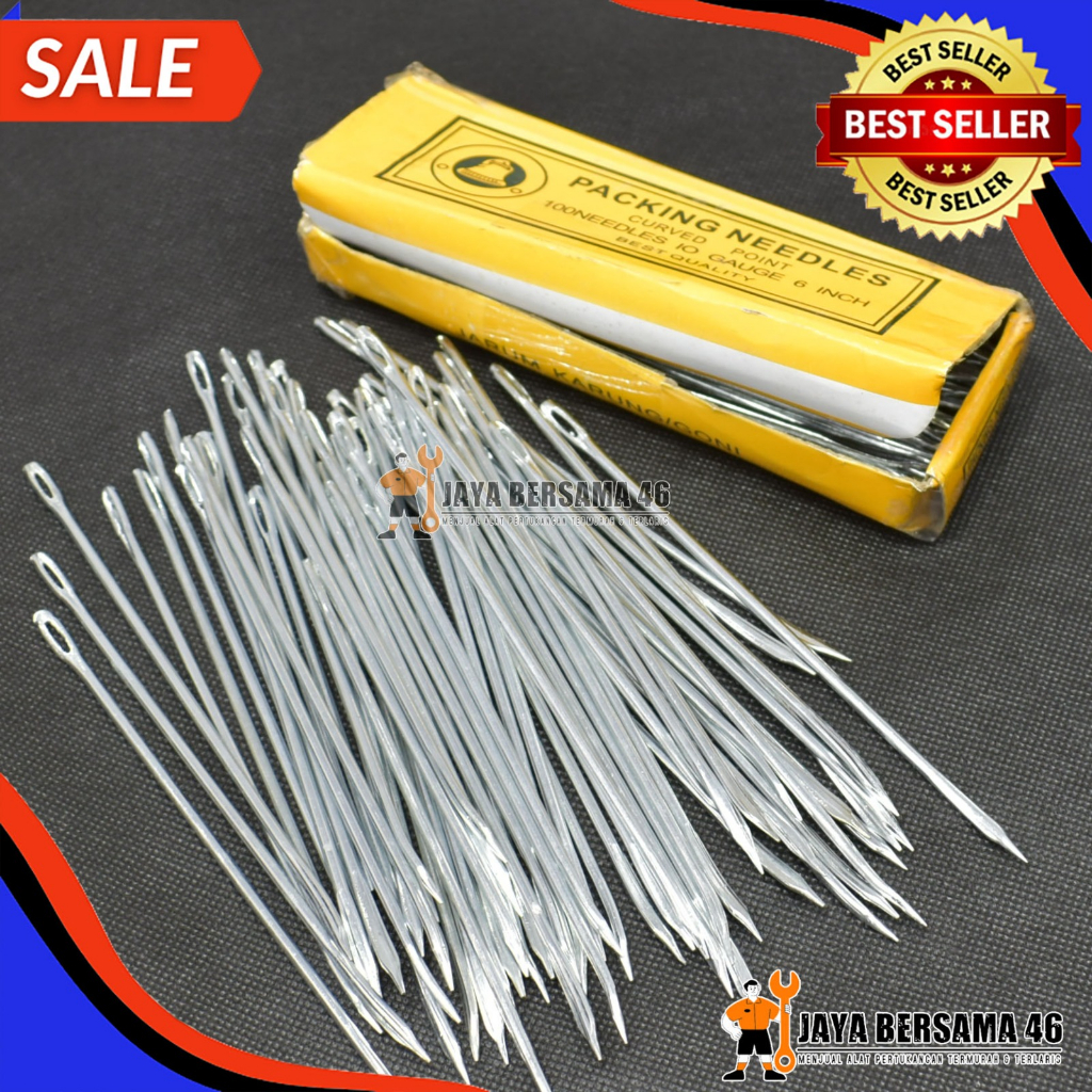Jual JARUM KARUNG GONI / JARUM JAIT JAHIT KARUNG PLASTIK GONI TERPAL ...