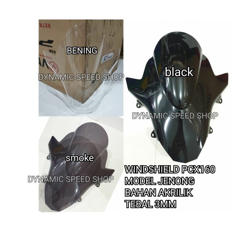 Jual windshield pcx160 visor jenong pcx160 windshield Honda new pcx 160 ...