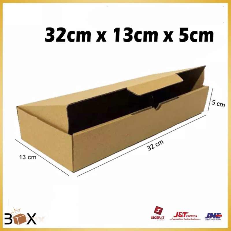 Jual 10 Pcs Kardus Packing 32x13x5 cm Box polos baru | Box ...