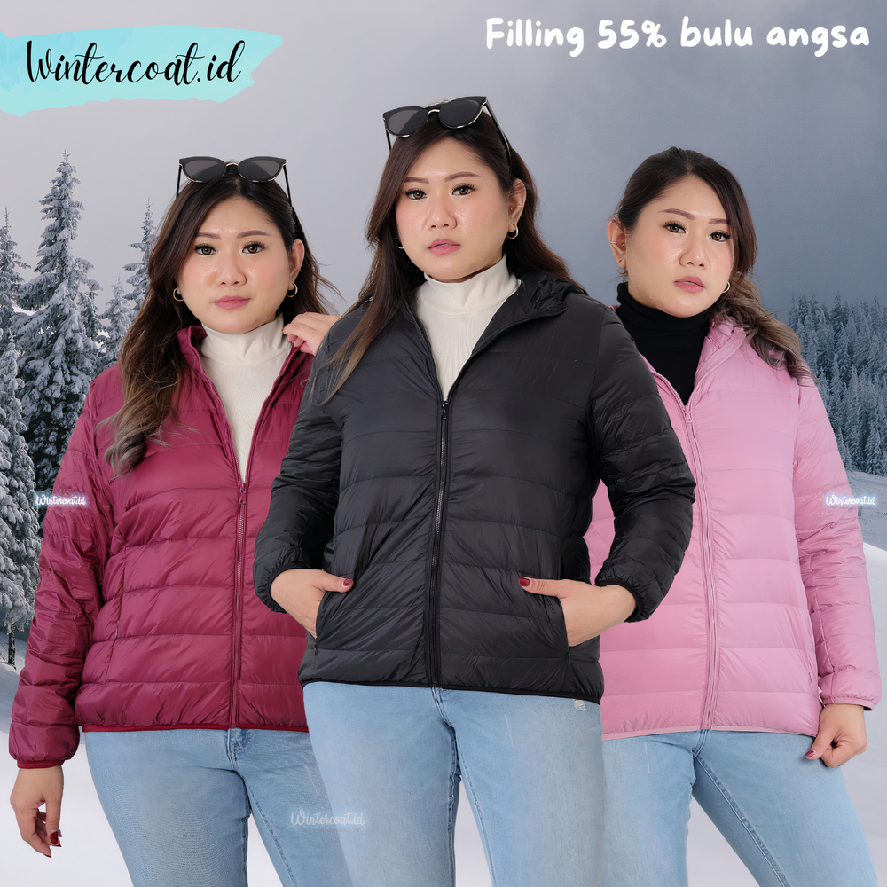 Jual Coat winter Regina filling 55% bulu angsa big size jumbo jaket ...