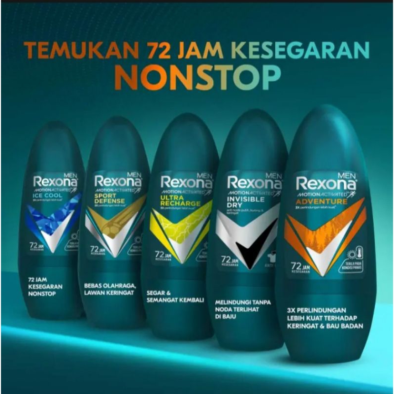Jual Rexona Men Deodorant Roll On Pria 45Ml | Shopee Indonesia