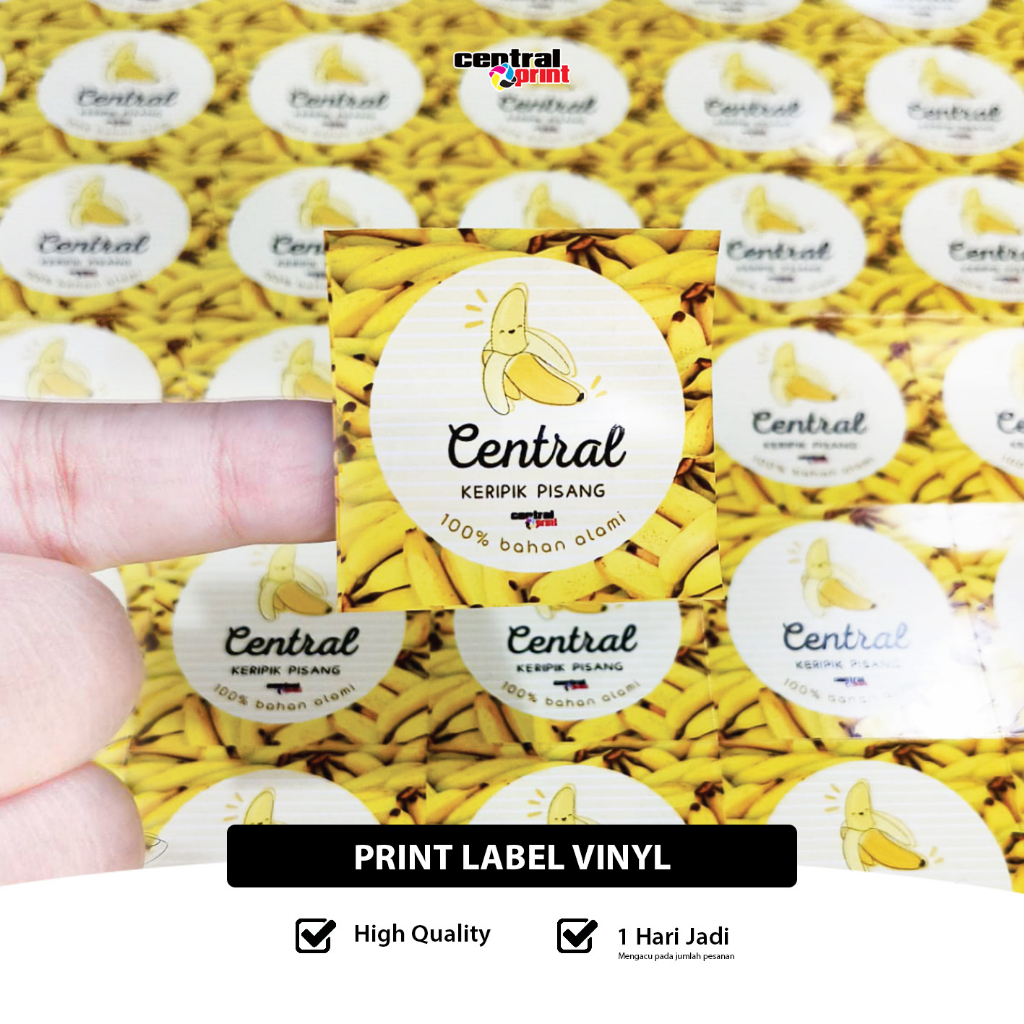 Jual Stiker Vinyl Anti Air Kotak Custom + Cutting Kiss Cut / Sticker ...