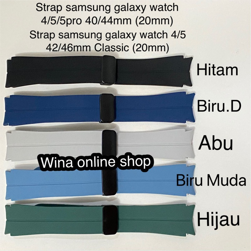 Jual Strap samsung galaxy watch 4/5 pro 40/44mm || watch 4/5 42/46mm ...