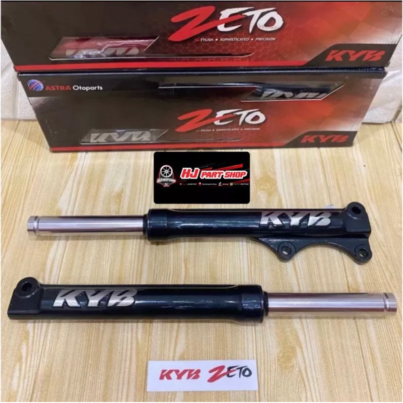 Jual Shock Breaker Depan KAYABA ZETO Front Fork beat KYOS-FF5011HZ Black KYB Shock Breaker Depan ...