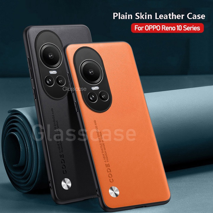 Jual Casing Oppo Reno 10 Pro Silikon Armor Motif Kulit Leather Soft ...