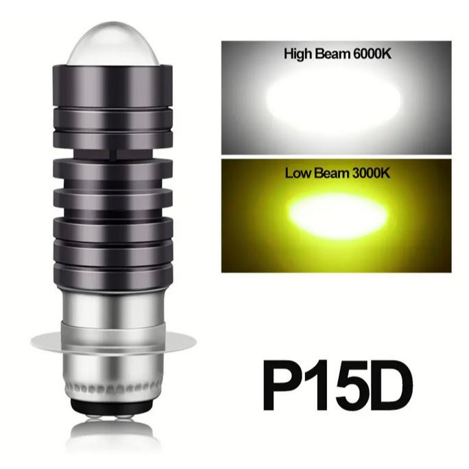 Jual Lampu LED H6 SUPERSONIC T19 P15D bohlam Utama Motor matic laser ...