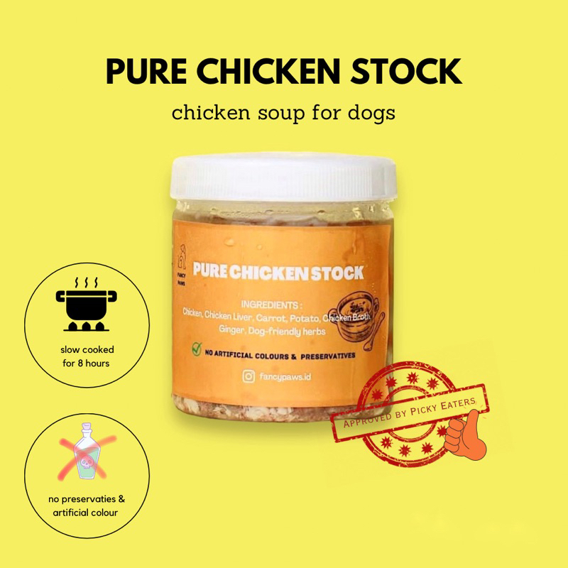 Jual PURE CHICKEN STOCK 500ML - FANCY PAWS - DOG CHICKEN BROTH | Shopee ...