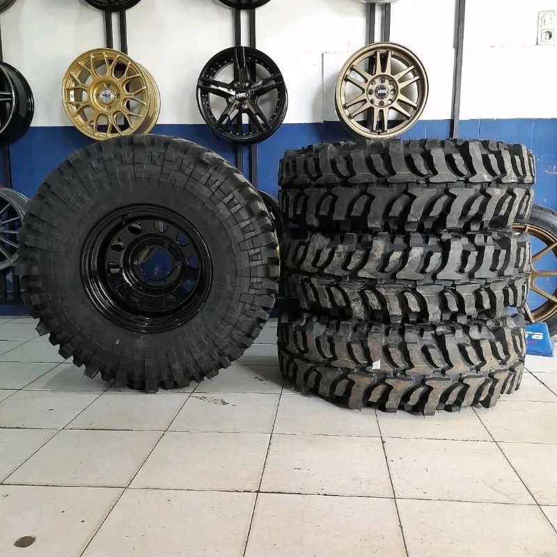 Jual Paket velg mobil offroad dan ban accelera badak xtreme buat mobil ...