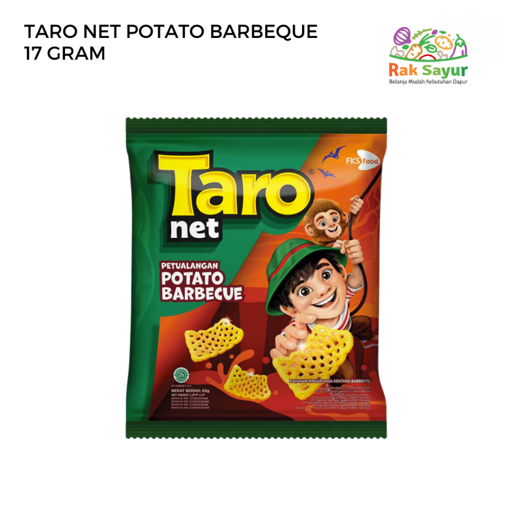 Jual Snack Taro Seaweed BBQ 17 gr Cemilan Jajanan Ciki CIki Rak Sayur ...