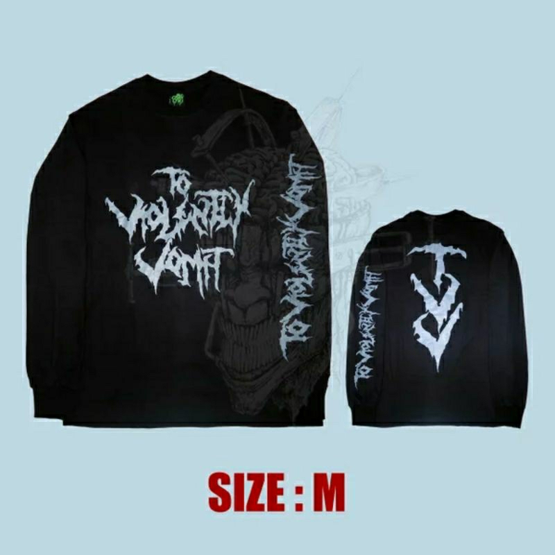 Jual LS - YO VIOLENTLY VOMIT - Grey Logo | Shopee Indonesia