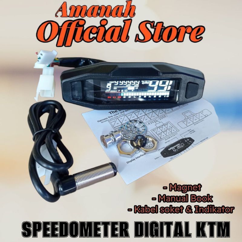 Jual speedometer KTM speedo KTM cocok CB 100 racing GL Megapro Tiger japstyle CRF RX King ...