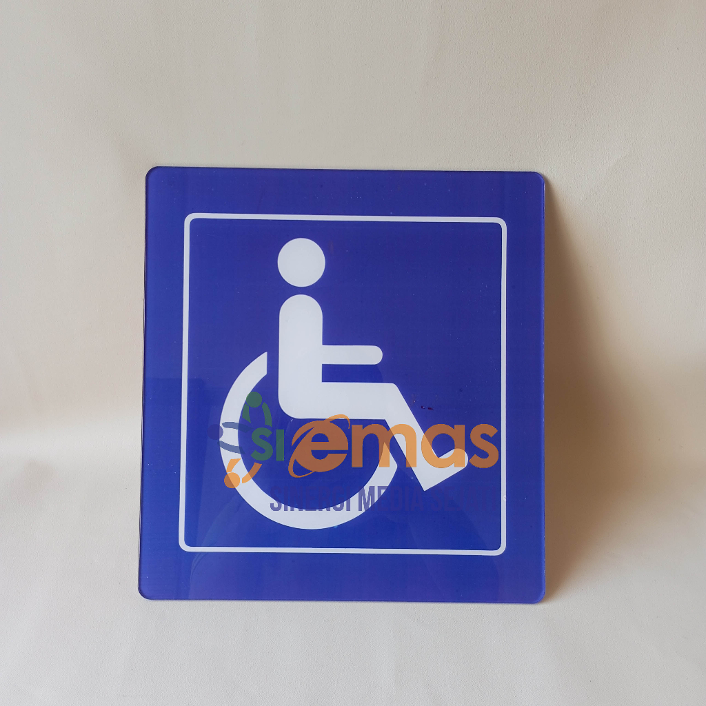 Jual Akrilik Lambang Kursi Roda | Akrilik Papan Parkir Kursi Roda ...