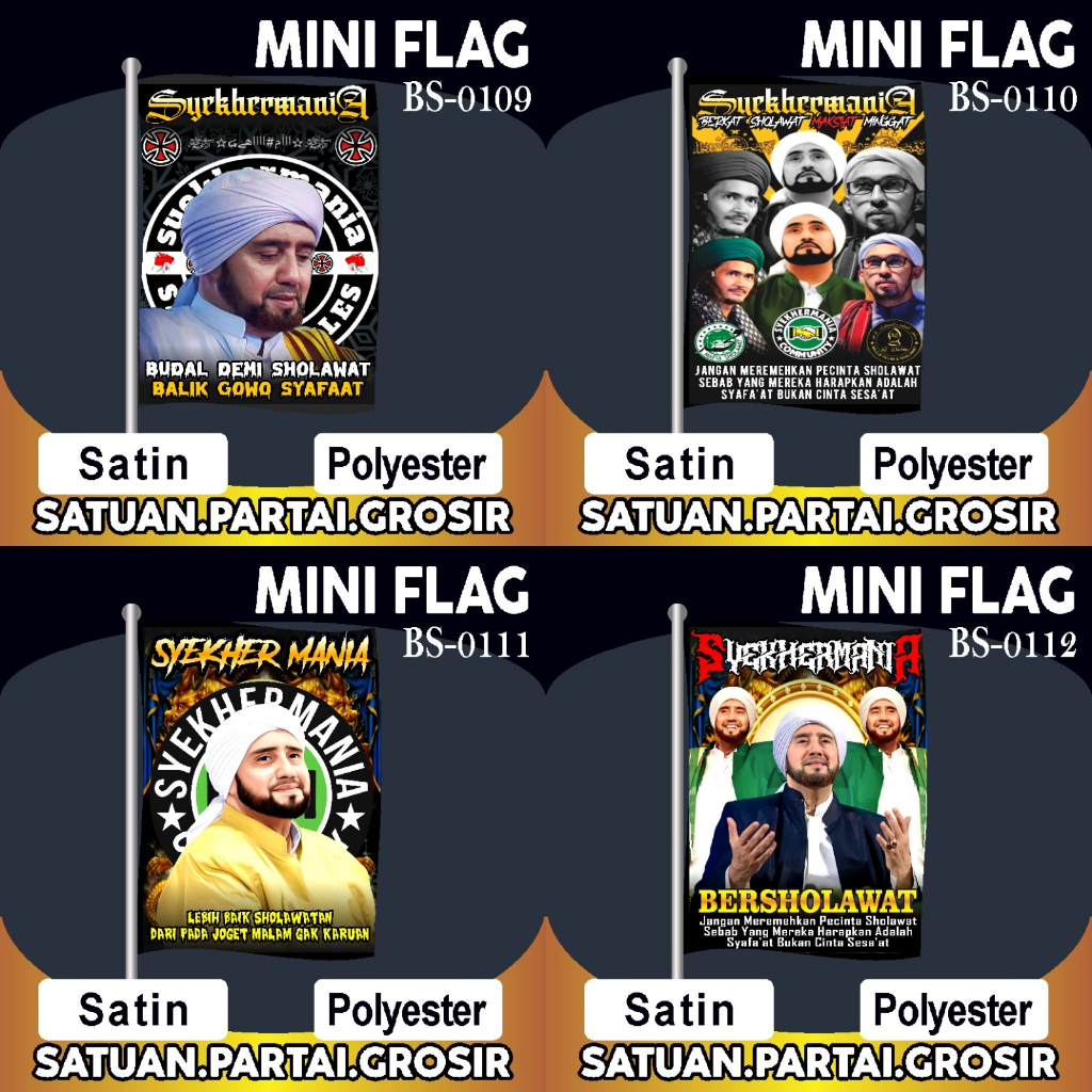 Jual PROMO CETAK BENDERA PRINTING SYEKHERMANIA V26/DESAIN BENDERA ...