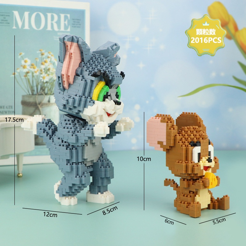 Jual Block Toys Bricks Tom and Jerry Nano Block Mainan Balok Susun ...