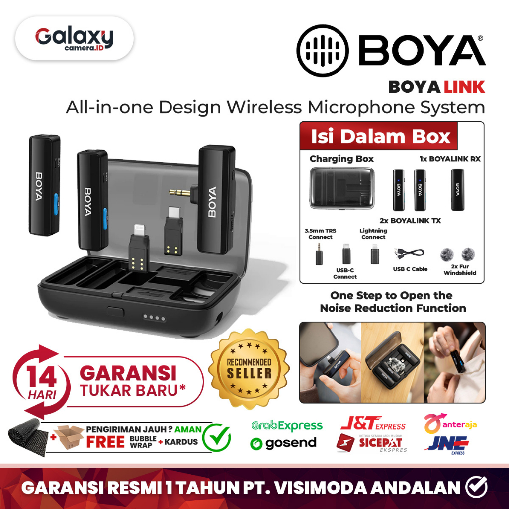 Jual BOYA BOYALINK All in One Wireless Microphone Lavier Link Garansi ...