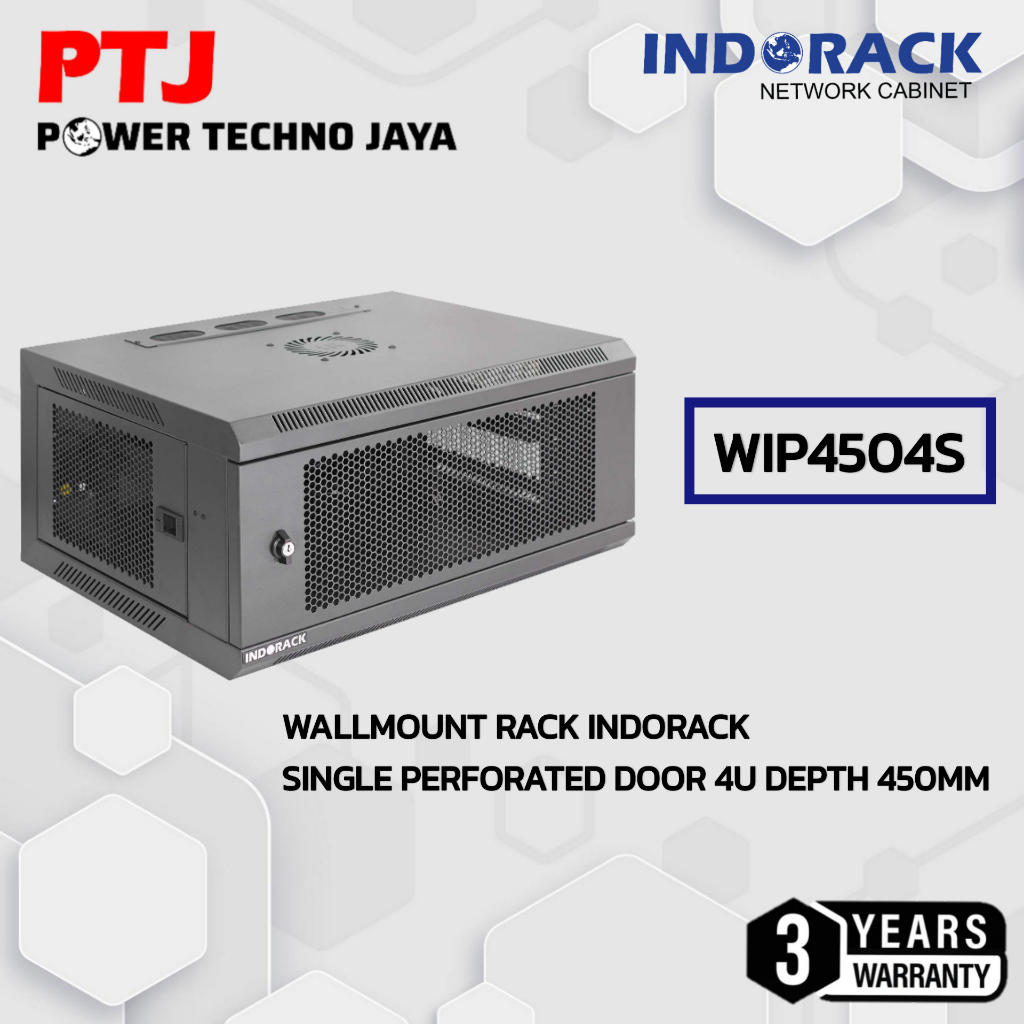 Jual WIP4504S Rak Server INDORACK Wallmount Rack WIP4504S Single ...