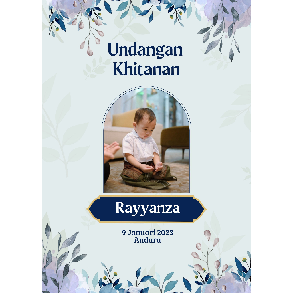 Jual Desain 3 - Undangan Video Khitanan/Sunatan/Akikah Premium Kualitas ...