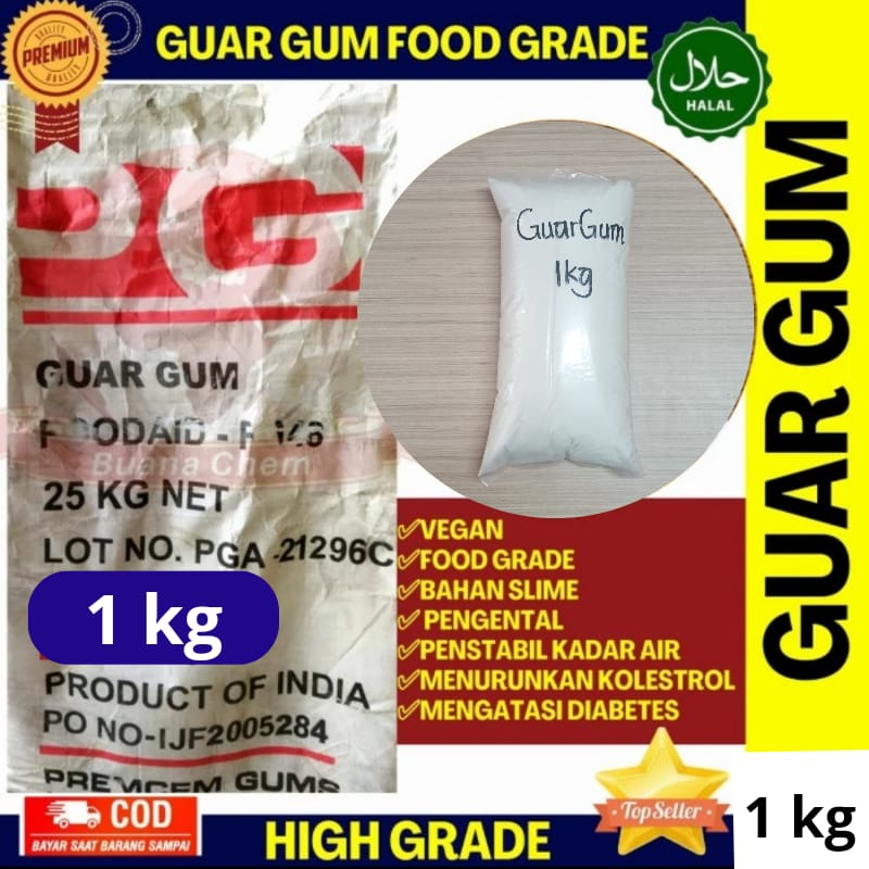 Jual Guar Gum 1 kg India Premium / Guar Gums Food Grade / Barrel O ...
