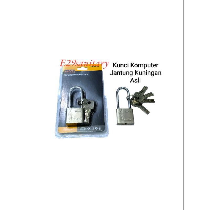 Jual Gembok Besi Nekel Per KOTAK Kunci Komputer Jantung KUNINGAN VPR 40 ...