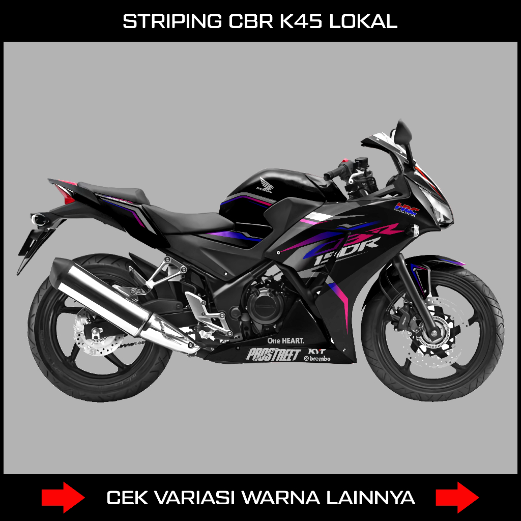 Jual DECAL STRIPING CBR 150 K45 LOKAL / HONDA CBR K45 LOKAL | Shopee ...