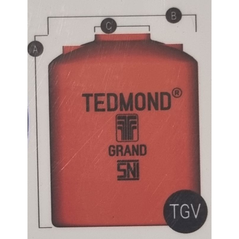 Jual Tanki air tandon tedmon Tedmond SNI 250 Liter | Shopee Indonesia