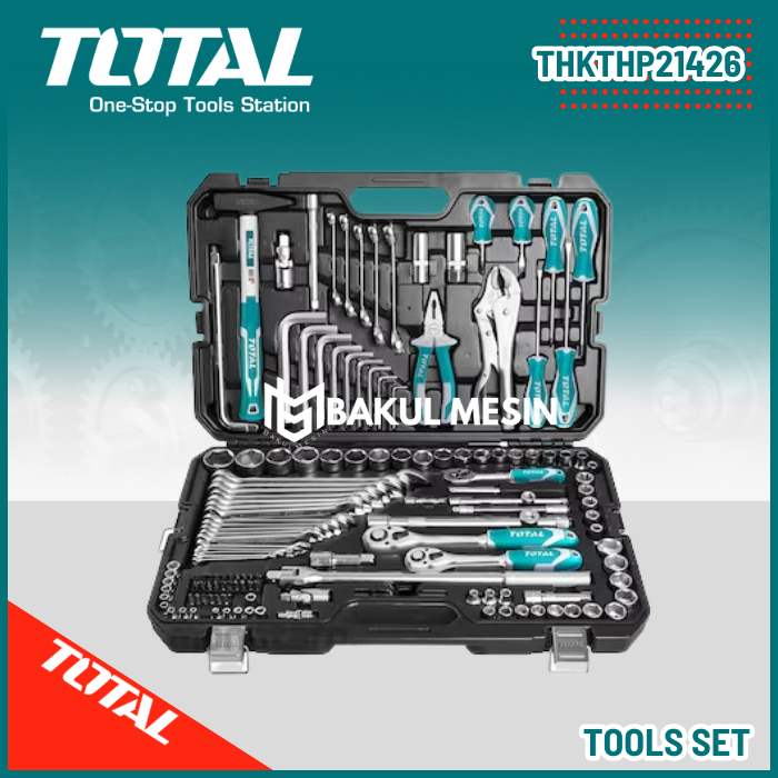Jual TOOLKIT TOOL SET 142 pcs Combination Tools Set TOTAL THKTHP21426 ...