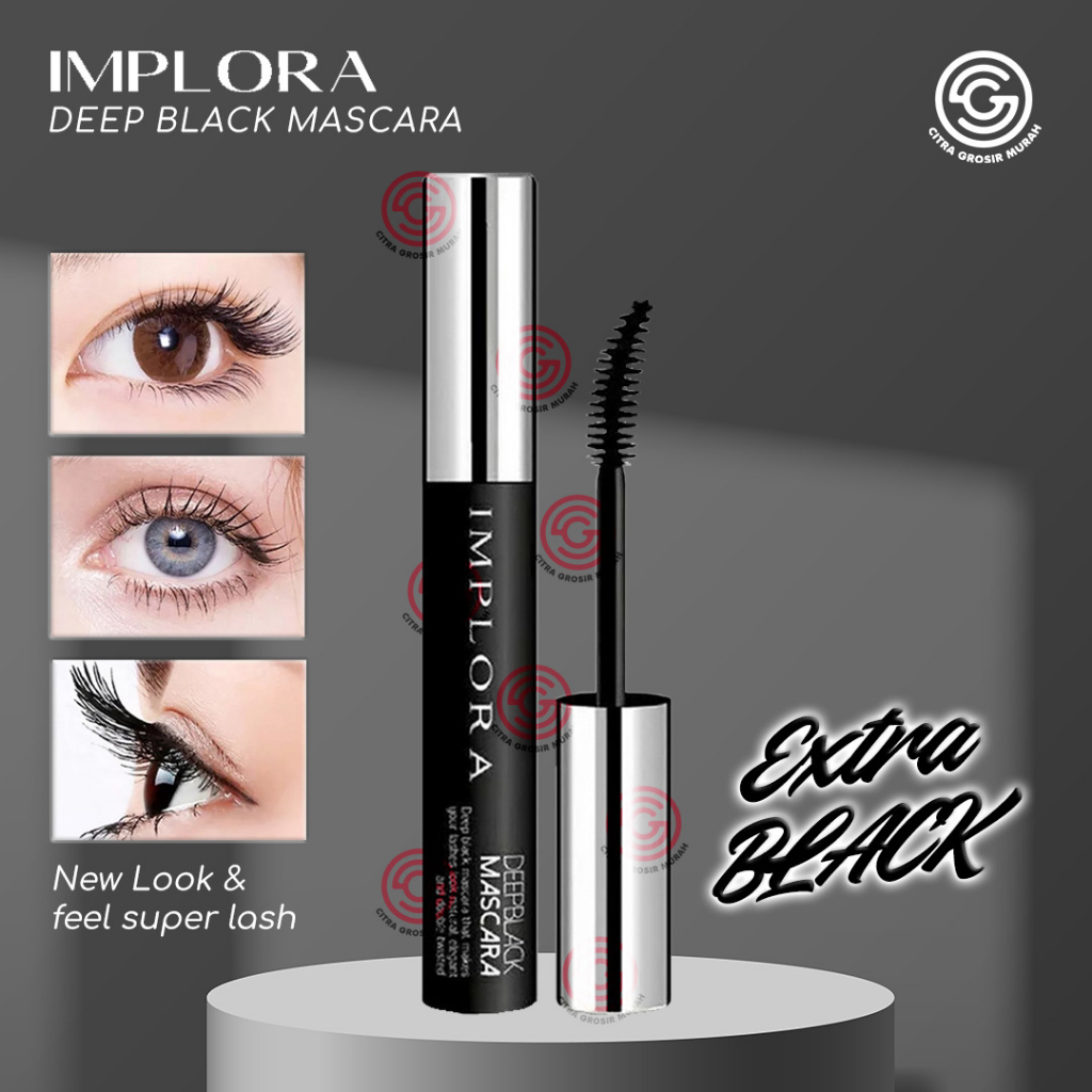 Jual IMPLORA Deep Black Mascara Black 3.8gr Maskara Implora || DEEP ...