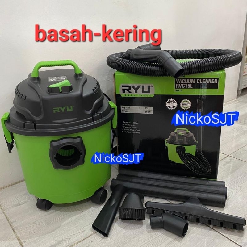 Jual Vacum Cleaner Ryu RVC15 Penyedot Debu Vakum 3in1 Basah Kering ...