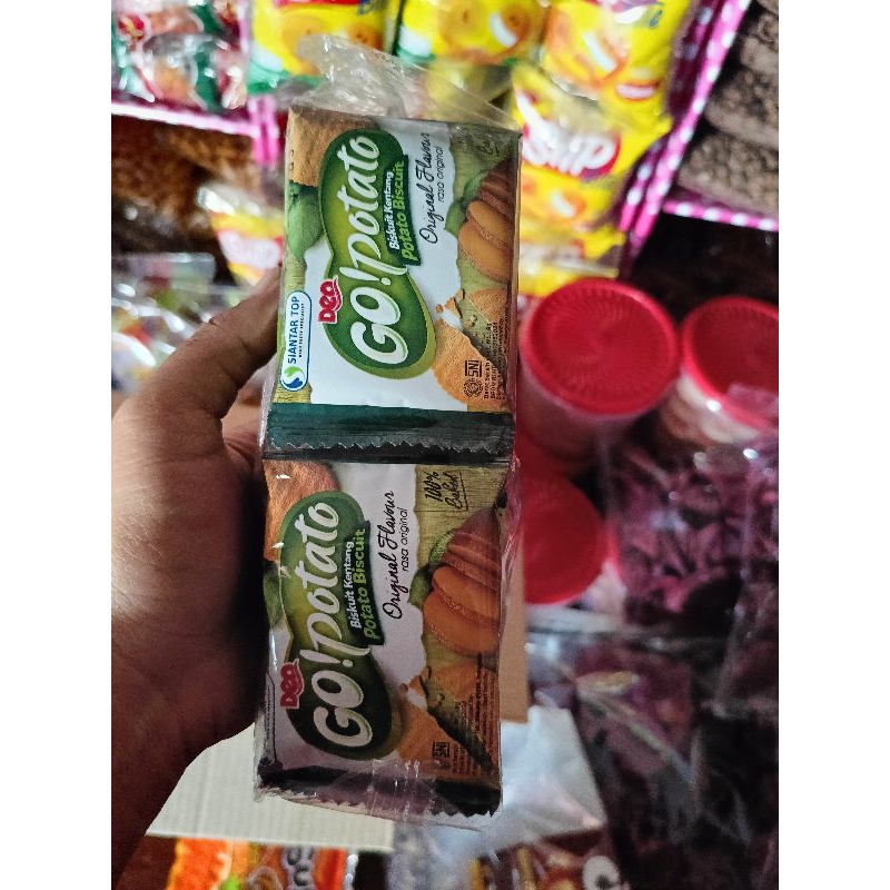 Jual Deo Go Potato Biskuit Kentang 1 bal isi 20 pcs Griya Snack ...