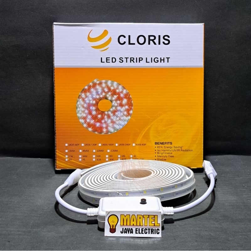 Jual Lampu led strip light 7 Meter 220v MERAH PUTIH CLORIS | Shopee ...