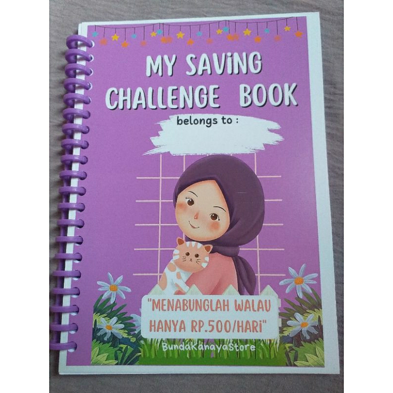 Jual saving challenge book dan isian binder | Shopee Indonesia