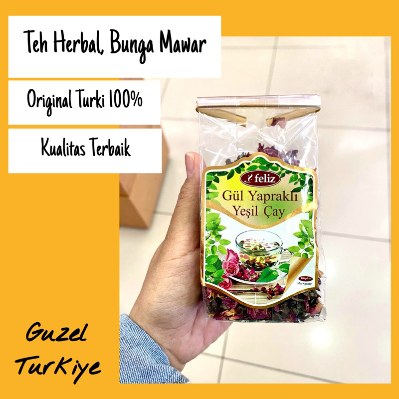Jual TEH HERBAL Teh BUNGA MAWAR, Tea Rose ORIGINAL TURKI 100% | Shopee ...