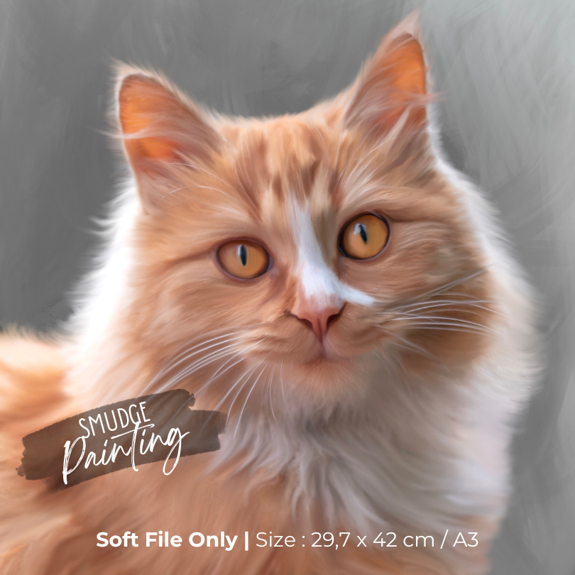 Jual (Soft File) Custom Ilustrasi - Potret Hewan Peliharaan Custom ...