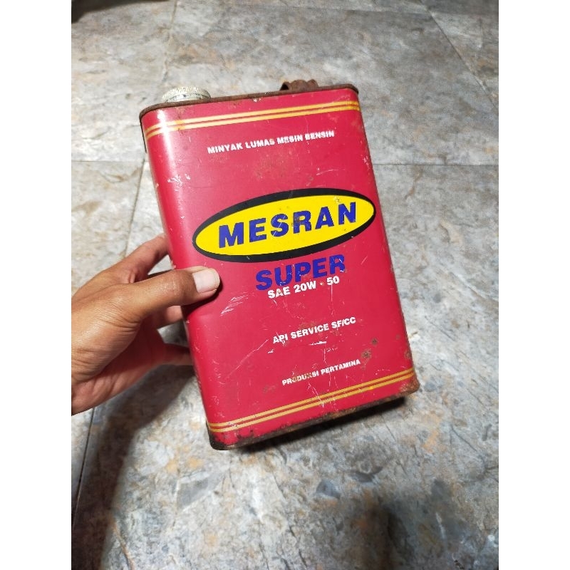 Jual Kaleng Oli Bekas Vintage / Kaleng Oli Bekas Jadul Classic / Kaleng ...