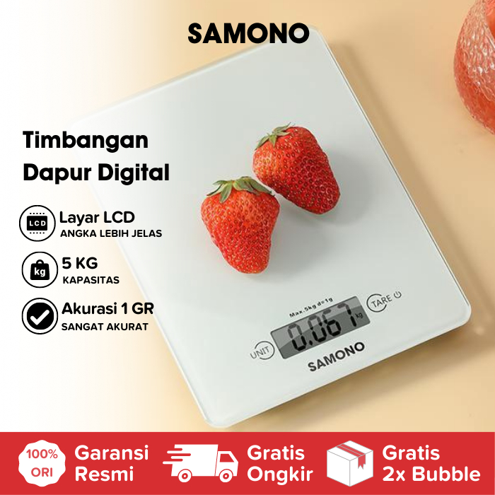 Jual Timbangan Dapur Digital Mini Kitchen Scale Samono SW-KS02 ...
