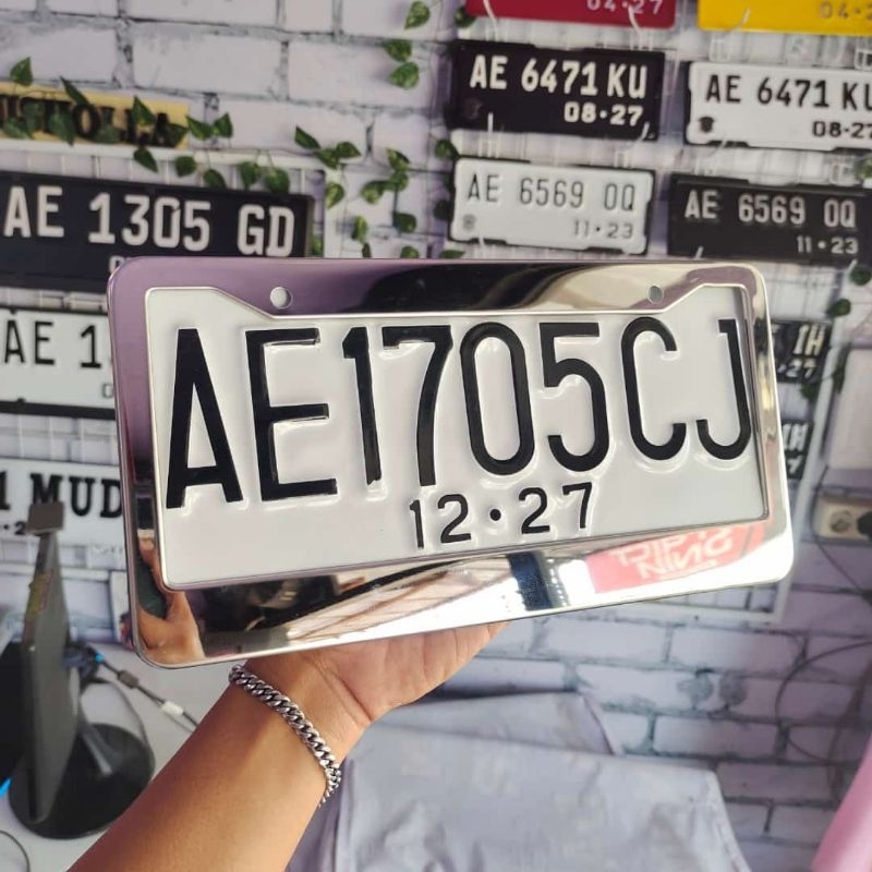Jual PLAT MOBIL JDM 2 PASANG FRAME STENLIST | Shopee Indonesia