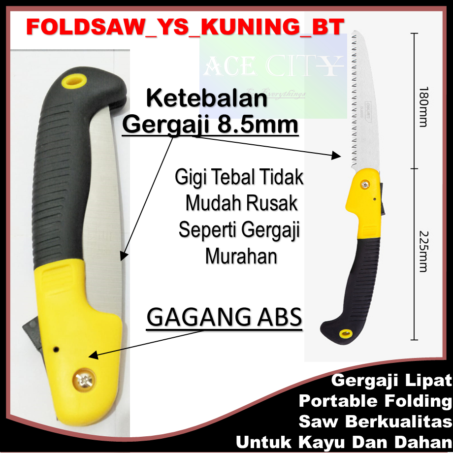 Jual Gergaji Lipat Portable Folding Saw Berkualitas Untuk Kayu Dan Dahan *04_FOLDSAW | Shopee ...