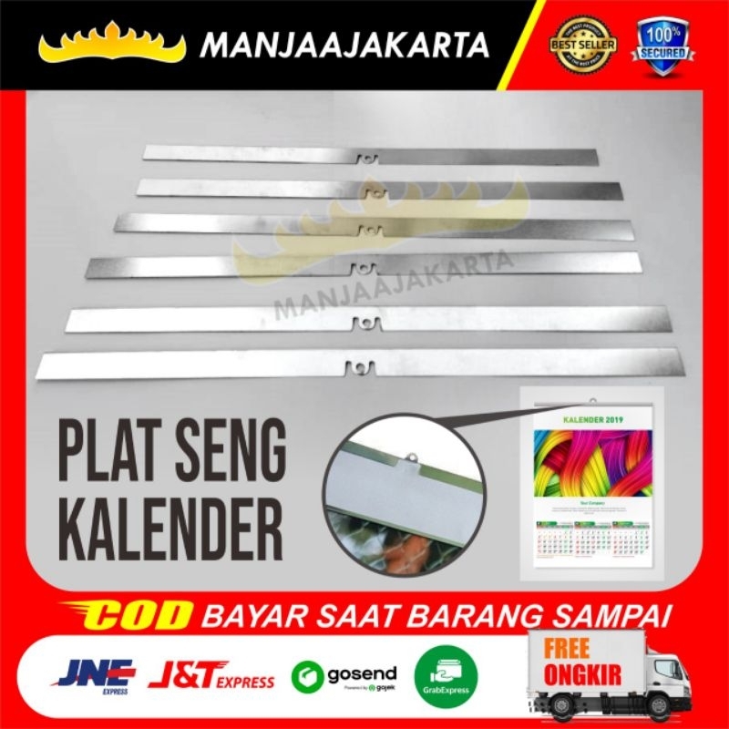 Jual Klem Kalender 32cm Eceran 1000pcs klip Kalender jepit Kaleng ...