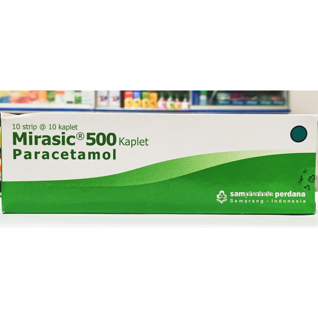 Jual MIRASIC 500MG KAPLET (1 BOX ISI 100 KAPLET) - MEREDAKAN DEMAM ...