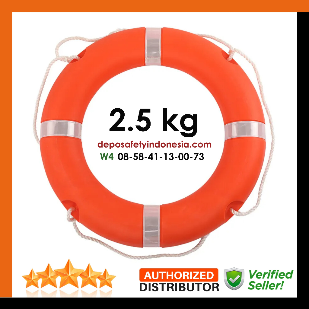 Jual Life Buoy Ring Buoy Fiber SOLAS- Life Buoy - 2,5 kg | Shopee Indonesia