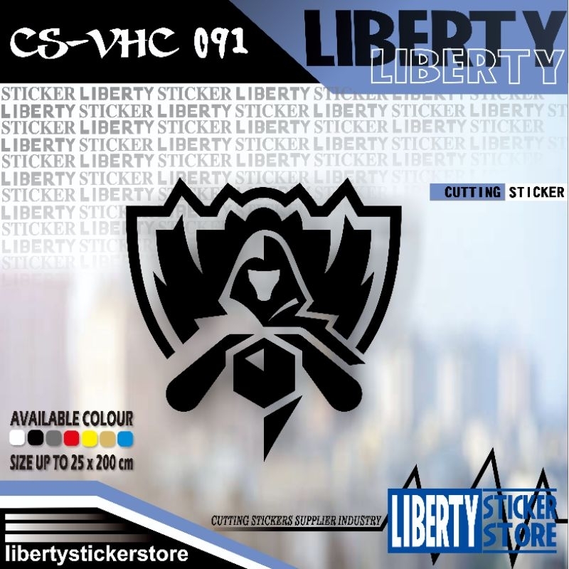 Jual bebas pilih warna dan ukuran cutting sticker league of legends ...