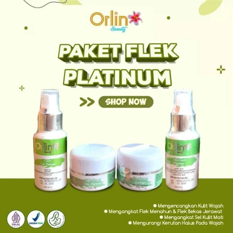 Jual ORLIN BEAUTY SKINCARE ORIGINAL BPOM / PAKET ORLIN WHITENING ...
