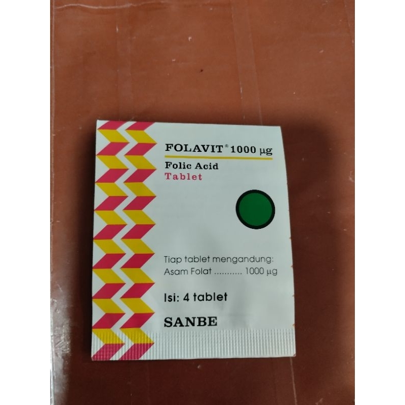 Jual Folavit 1mg strip isi 4 tablet dan 400mg strip isi 10 tablet ...