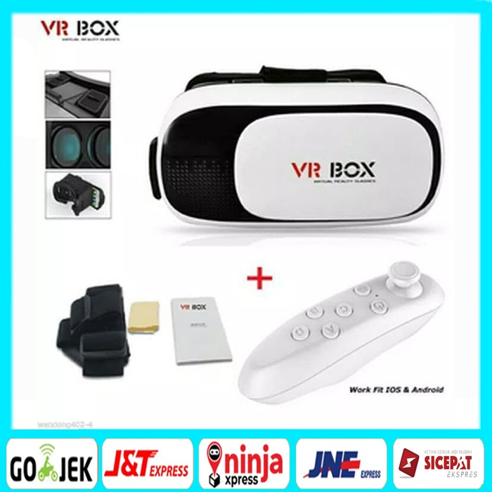 Jual virtual reality box remote vr box original impor plastik ponsel aksesoris perangkat ...